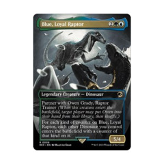 Blue, Loyal Raptor (Borderless) (R) - Universes Beyond: Jurassic World ...