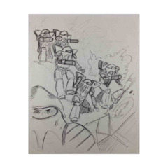 Battletech Armored Infantry Concept Sketch #1 - Art - Noble Knight Games