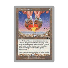 Chaos Confetti (C) - MtG Unglued - Wizards of the Coast - Noble Knight ...