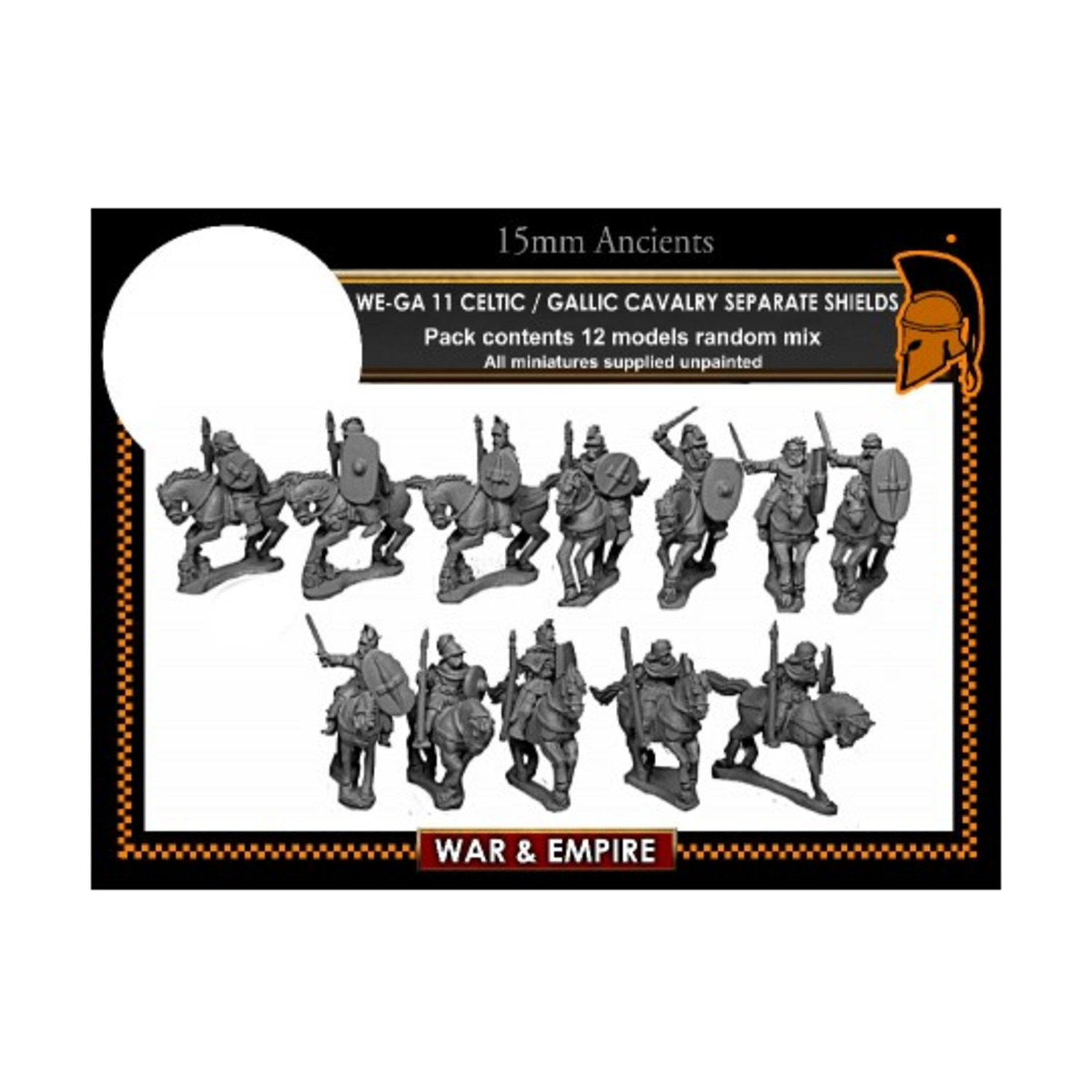 Forged in Battle Ancients Gaul 15mm Galalic Cavalry W/separate Shields ...