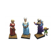 Pregnant Women and Children - Fantasy Mini Resin 28mm - Fenryll - Noble ...