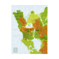 Haunted Highlands Poster Map - Castles & Crusades - Troll Lord Games ...