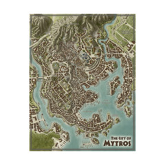 Odyssey of the Dragonlords - Double Sided Map of Thylea & Mytros - RPG ...