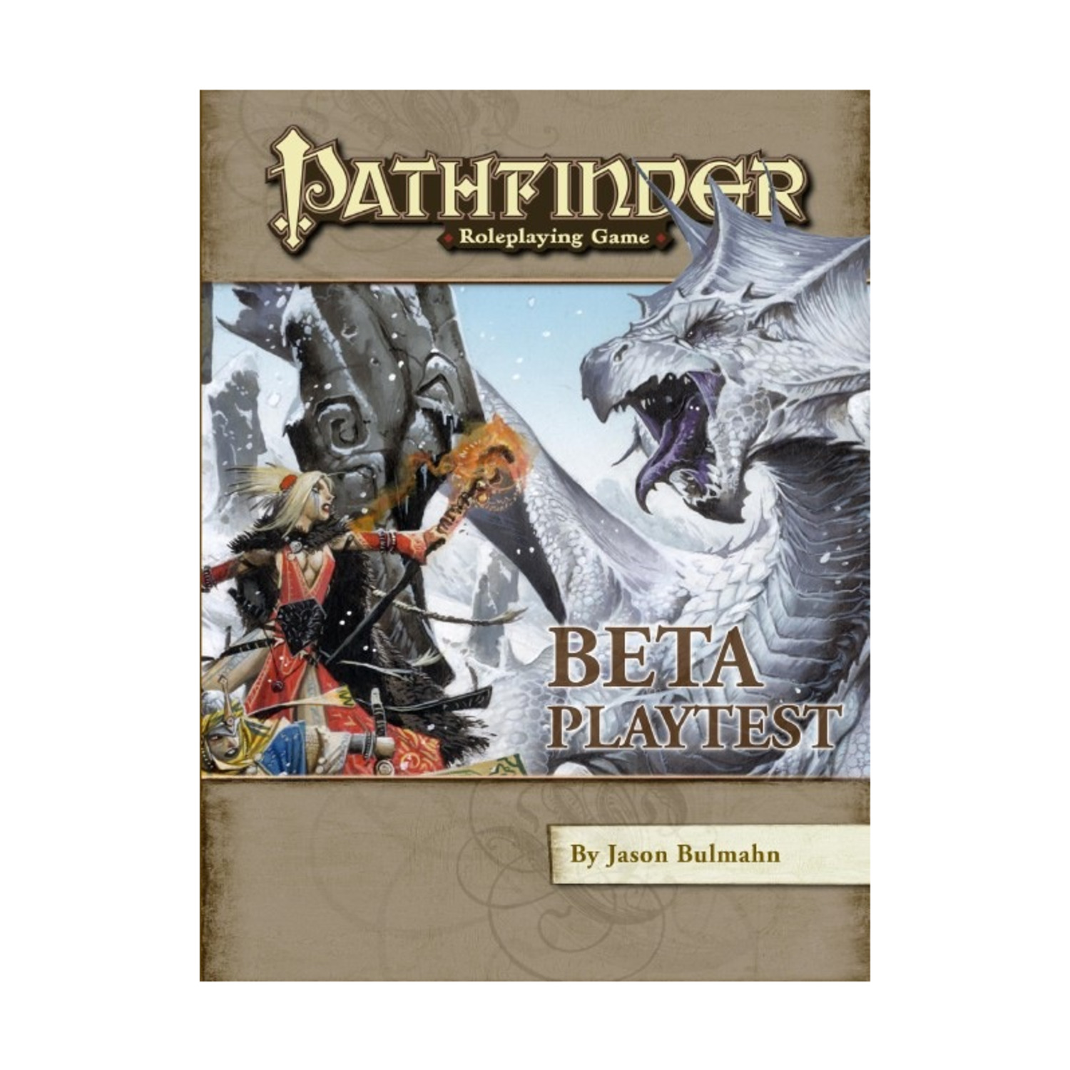 Pathfinder Roleplaying Game Beta Playtest - Soft Cover - Paizo PZO1110B ...