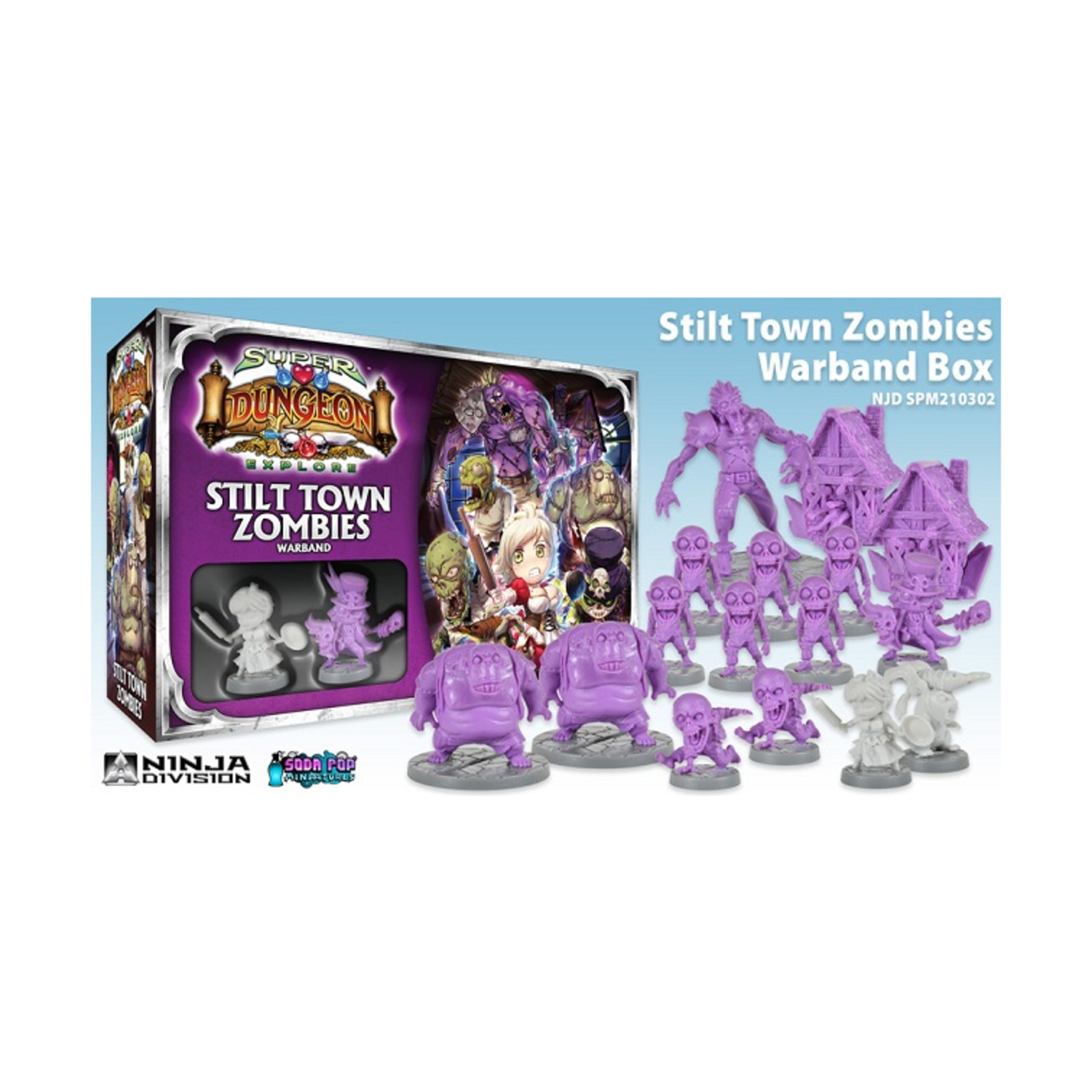 Tabletop Game Expansion Stilt Town Zombies Warband - Super Dungeon ...