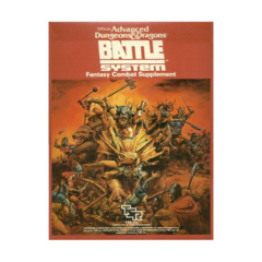 Battle System - AD&D 1st Ed - TSR - Noble Knight Games